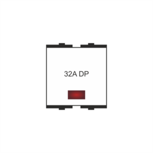32A. Dp 1way Switch With Ind. 2M. - WIT Modular Switches